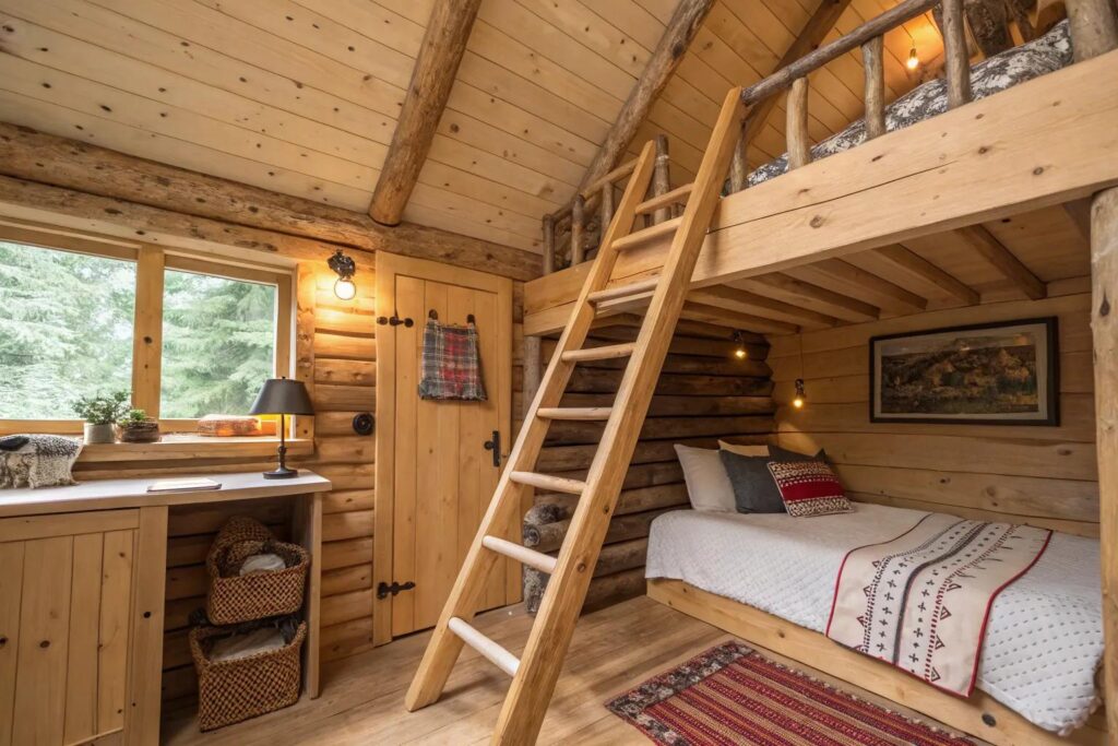 8+ Inspiring Cabin Loft Ladder Ideas