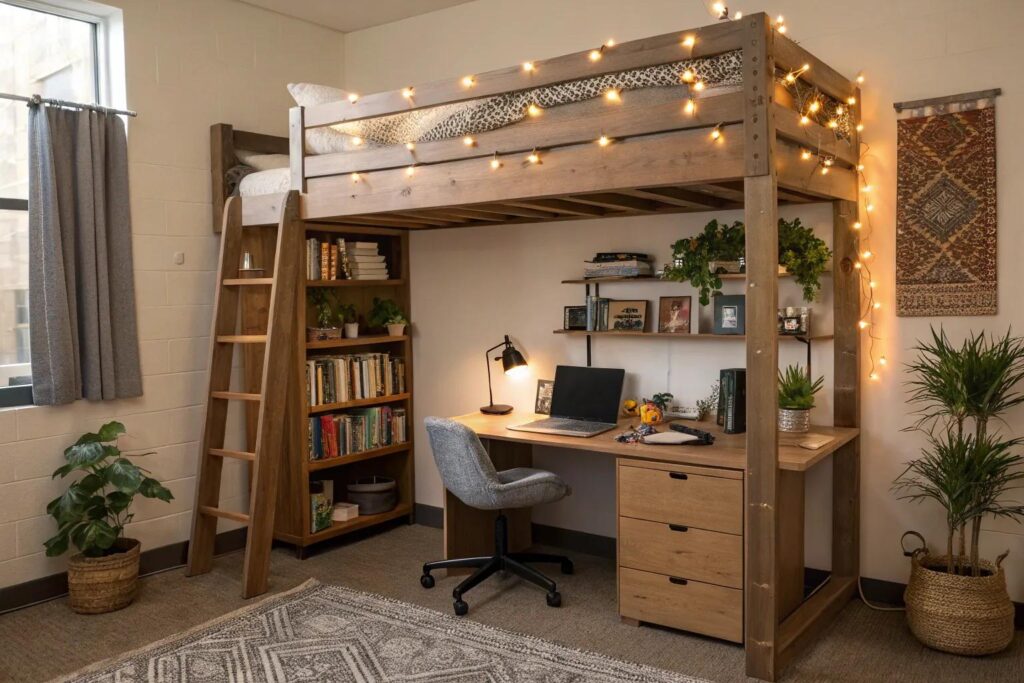 9+ Stylish College Dorm Loft Bed Ideas