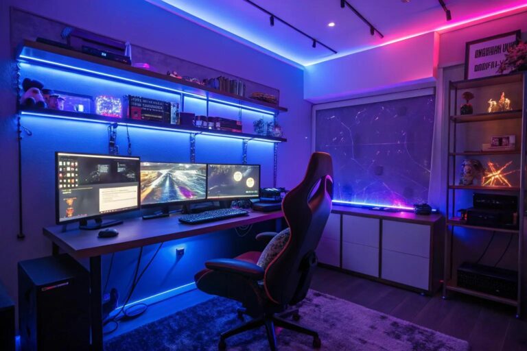 15+ Inspiring LED Gaming Room Ideas